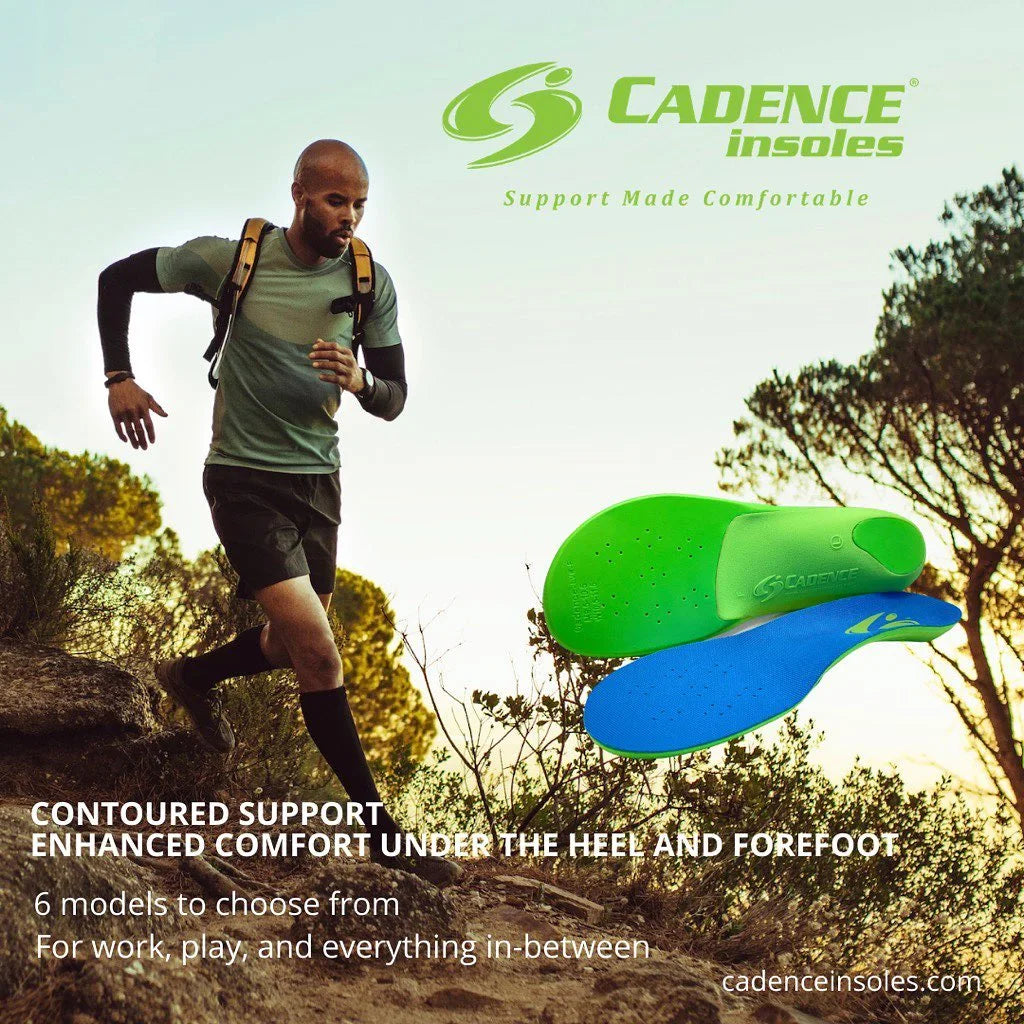 Cadence Insoles: Orthotic Support for Work, Running & Daily Wear